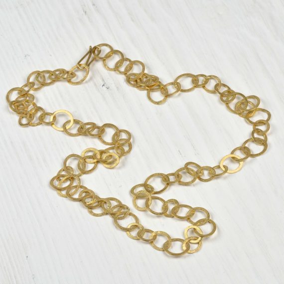 18ct gold handmade chain - mh goldsmith